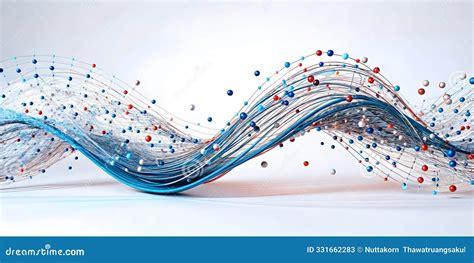 3d Ai Powered Algorithmic Flow Vector Concept As A Clean Abstract