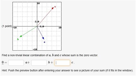 Find A Non Trivial Linear Combination Of A B And C Whose Sum Is The