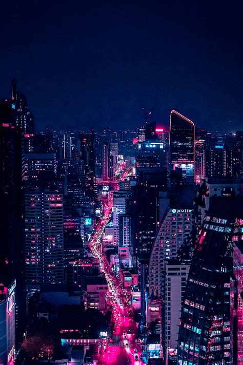 Night City Wallpaper Lights