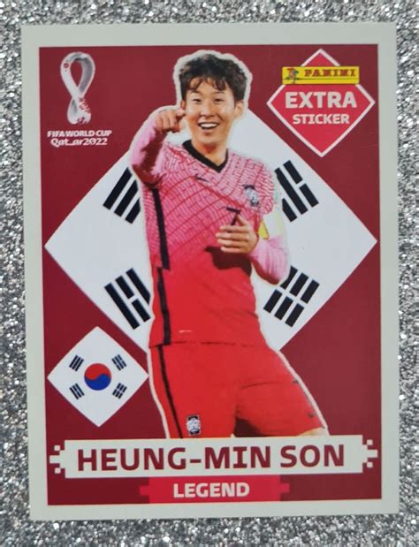 Figurinha Extra Original Copa 2022 Heung Min Son Legend Bordô Item