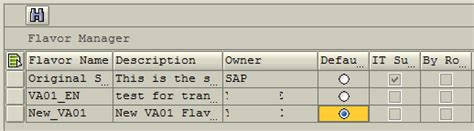 How To Set Default Flavor For User In Sap Screen Personas