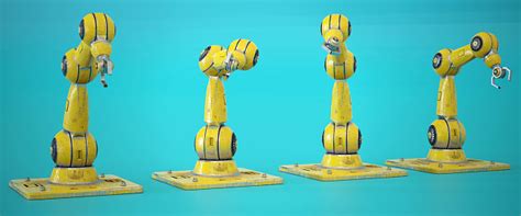 3d 일러스트레이션 로봇 팔 산업용 로봇 조작기 현대 산업 기술 3차원 형태에 대한 스톡 사진 및 기타 이미지 3차원 형태 건축하기 공장 산업 건물 Istock