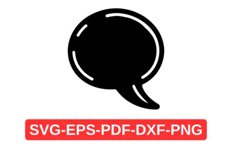 Speech Bubble Overlay SVG Transparent Graphic By Artful Assetsy
