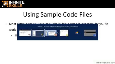 Microsoft Sql Server Exam 70 461 Tutorial Using Sample Code Files Youtube