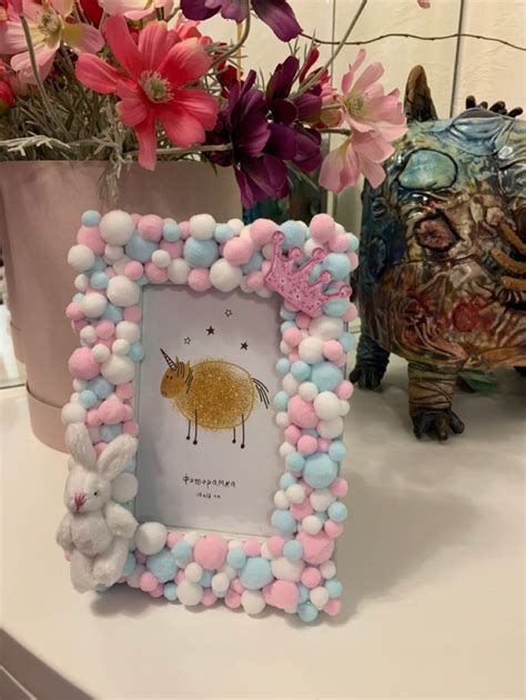 Декоративная фоторамка с овечками