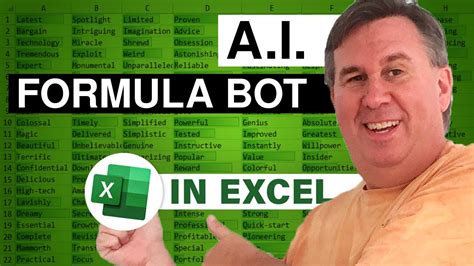 Excel Generate Excel Formulas Using Artificial Intelligence Episode 2496 Youtube