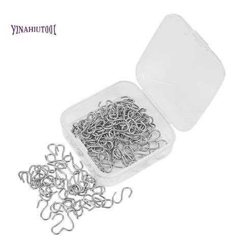 Yinahiut001150 ชิ้น Mini S Hooks Connectors โลหะ S Shaped Wire Hook