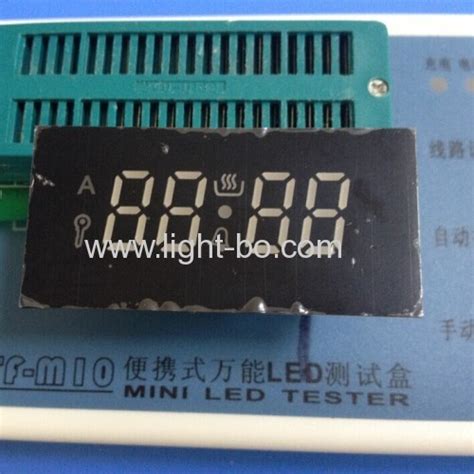 Customized Ultra White 4 Digit 7 Segment Led Display For Oven Timer Control Manufacturers And