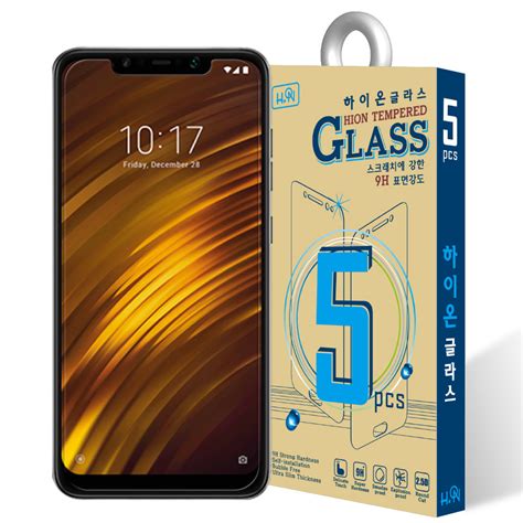 샤오미 포코폰 F1 강화유리 5매 Poco F1 하이온