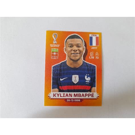 Figurinha Kylian Mbappé Versão Sulamericana Shopee Brasil