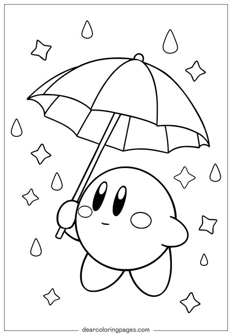 커비 색칠공부 15개의 무료 인쇄 가능한 생성 디자인