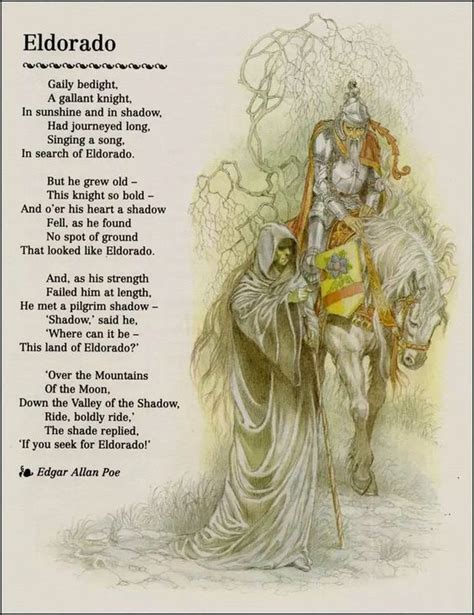Eldorado By Edgar Allan Poe In 2025 Edgar Allan Poe Poe Eldorado Poem