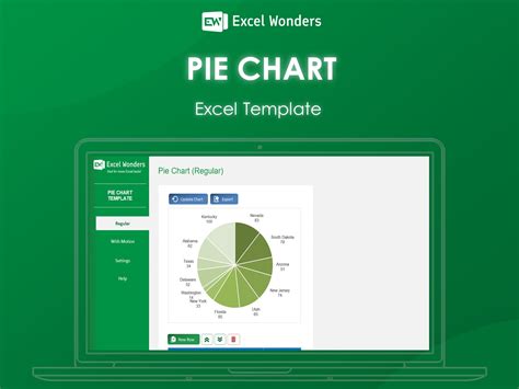 Pie Chart Excel Template Dynamic And Informative Pie Charts Custom
