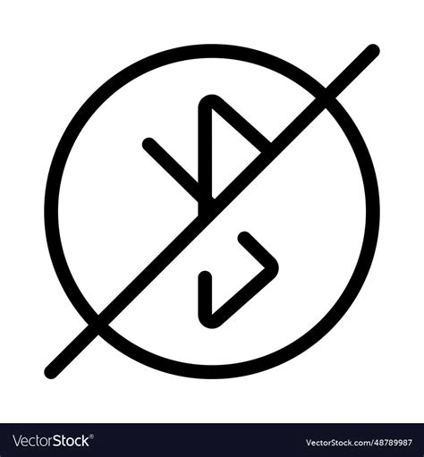 Turning Off Bluetooth Feature On Phone Royalty Free Vector