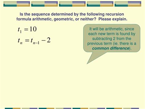 Ppt 73 And 74 Recursion Formulas And Creating Rules To Define Sequences