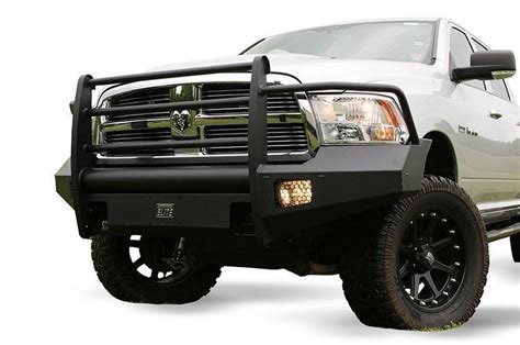 Fab Fours Black Steel Elite Dodge Ram 1500 Front Bumpers Bumperonly