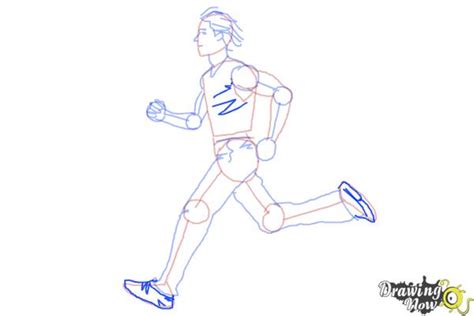 Как нарисовать бегущего человека поэтапно карандашом для начинающих