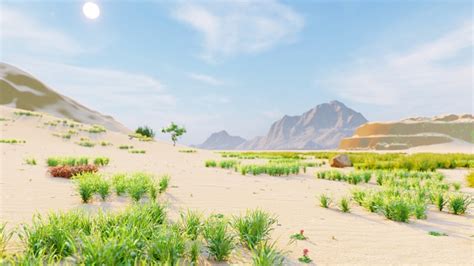 사막 지평선 맑은 날 거리에 산 모래 언덕과 푸른 하늘 아름 다운 풍경입니다 모래 언덕과 뜨거운 하늘 모래 언덕과 선인장 3d 렌더링 경관에 대한 스톡 사진 및 기타 이미지