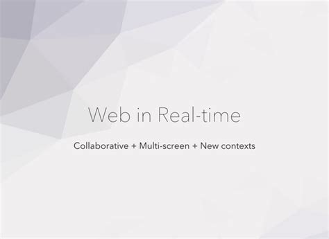 Web In Real Time Technical Project Socket Io