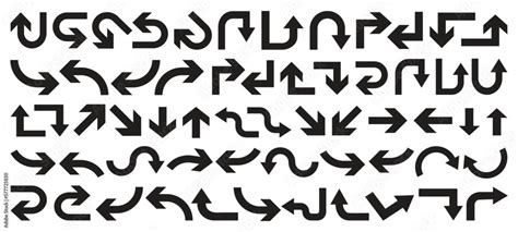 Mega Set Of Way Direction Arrow Sign Way Sign Road Navigation Arrows Driving Direction Mark