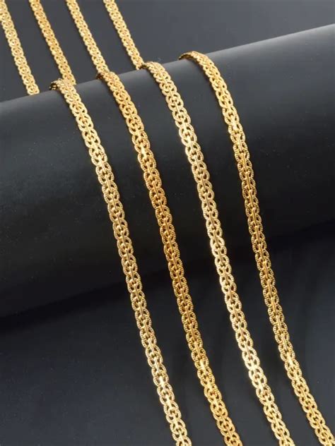 5 Mm Gold Rope Chain 5mm 18k Gold Plated Twist Rope Chain Necklace
