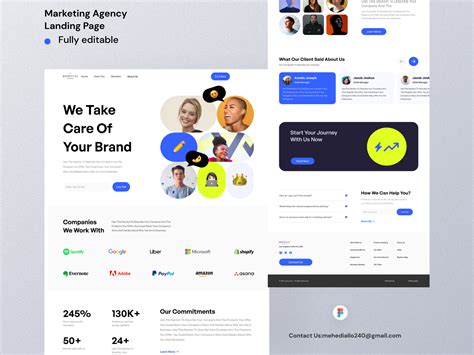 marketing agency landing page design by md mehedi hasan on dribbble