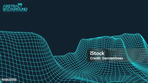 3d 와이어프레임 지형 광각 Eps10 벡터 3차원 형태에 대한 스톡 벡터 아트 및 기타 이미지 3차원 형태 각도 검색 Istock