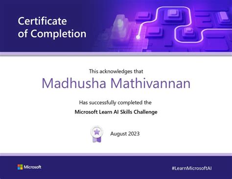 Madhusha Mathivannan On Linkedin Learnmicrosoftai
