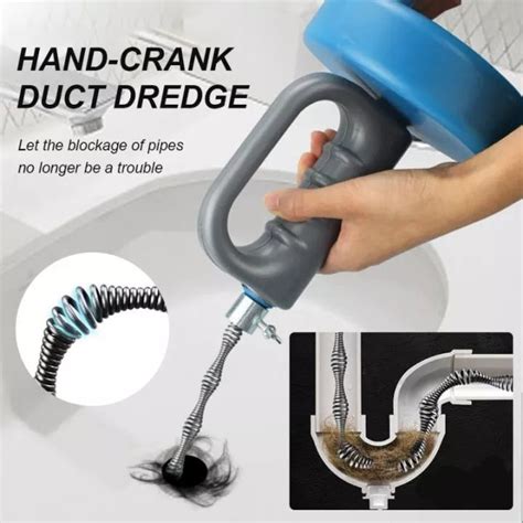 Meters Steel Plumbing Clog Drain Remover Tool Drain Snake Pipe Dredging Tool Dredge Unblocker