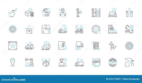 Transit Line Icons Collection Commute Bus Train Subway Transit Carpool Traffic Vector And