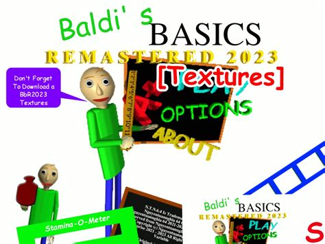 Baldi Basics Remastered 2023 Textures By Tuannghia1999 On Deviantart