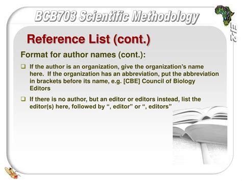 PPT Scientific Writing Referencing CSE Style PowerPoint Presentation ID 213023