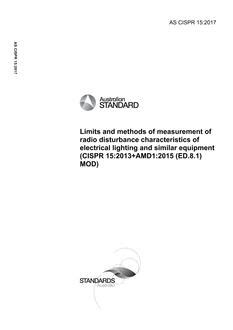 AS CISPR 15 PDF Download Printable Multi User Access