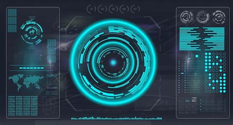 Premium Vector Tech Analysis UI Graphic Collection