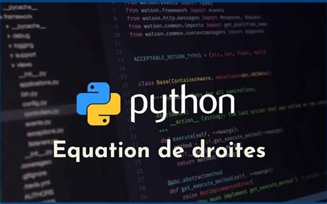 Équation De Droite Passant Par Deux Points En Python Mathweb Fr