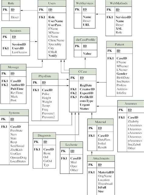 Structure Of The Database Download Scientific Diagram