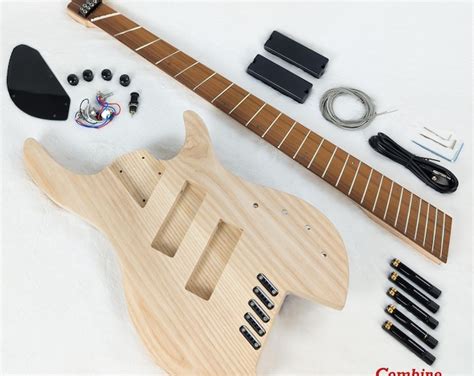 Diy Multiscale Headless 5 String Bass Kit Etsy