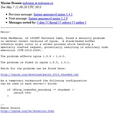 Buffer Overflow Exploit Found In Nginx Server 139 140 Cyber Arms
