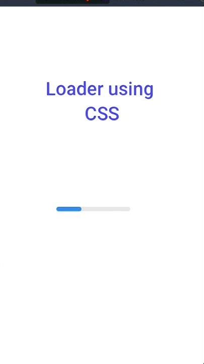 Loading Animation Using Html Css Css Tutorial For Beginners
