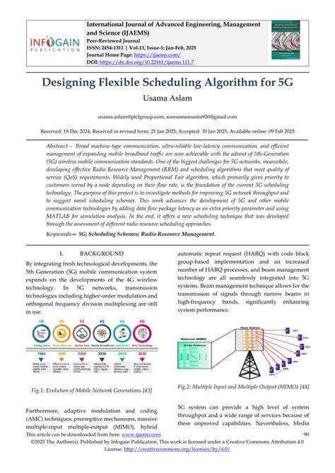 Pdf Designing Flexible Scheduling Algorithm For 5g
