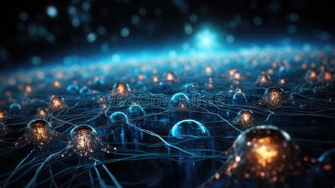 Abstract Background And Texture Of Neurons And Neural Networks Stock Illustration Illustration