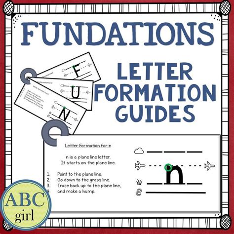 These Fundations®️️ Letter Formation Guides Provide The Program