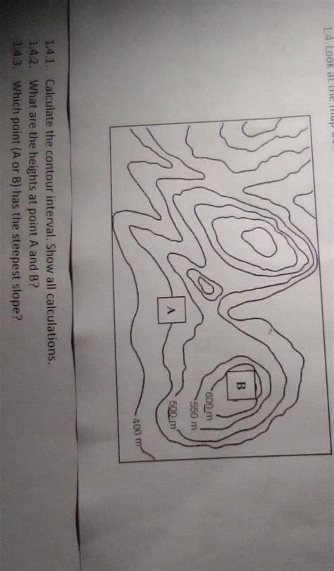1 4 1 Calculate The Contour Interval Show StudyX