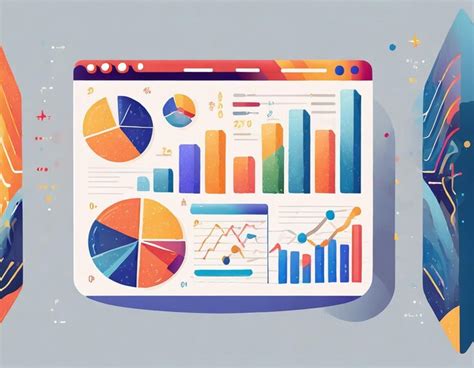 Digital Data And Statistics In Abstract Web Browser With Graphs Charts