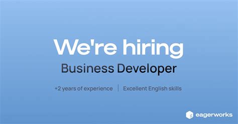 Eagerworks On Linkedin Team Hiring Businessdevelopment