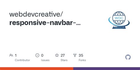 GitHub Webdevcreative Responsive Navbar Design