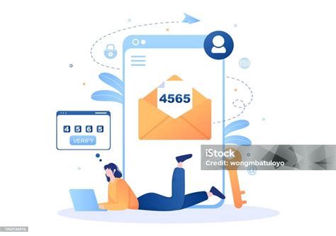 2fa 두 단계 인증 암호 보안 고지 로그인 확인 또는 Sms 코드 에 대한 웹 사이트에 대한 스마트 폰 플랫 벡터