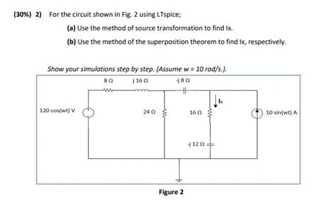 Solved 30 2 For The Circuit Shown In Fig 2 Using Chegg Com