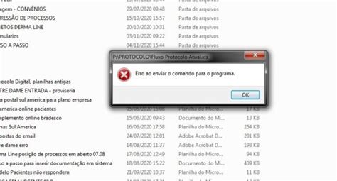 Erro Ao Enviar O Comando Para O Programa Blog Tecnologia