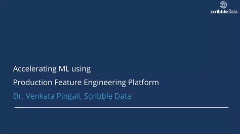 Accelerating Ml Using Production Feature Engineering Ppt